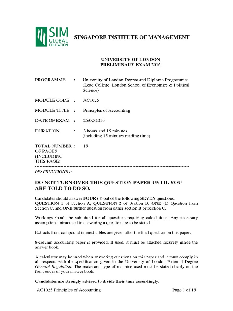 2016 Mock PDF | PDF | Balance Sheet | Depreciation