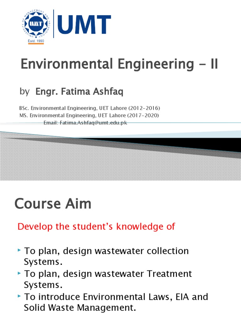 Module - 1 Introduction | PDF | Sanitary Sewer | Sewage Treatment