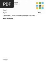 Mathematics: Cambridge Lower Secondary Progression Test | PDF ...