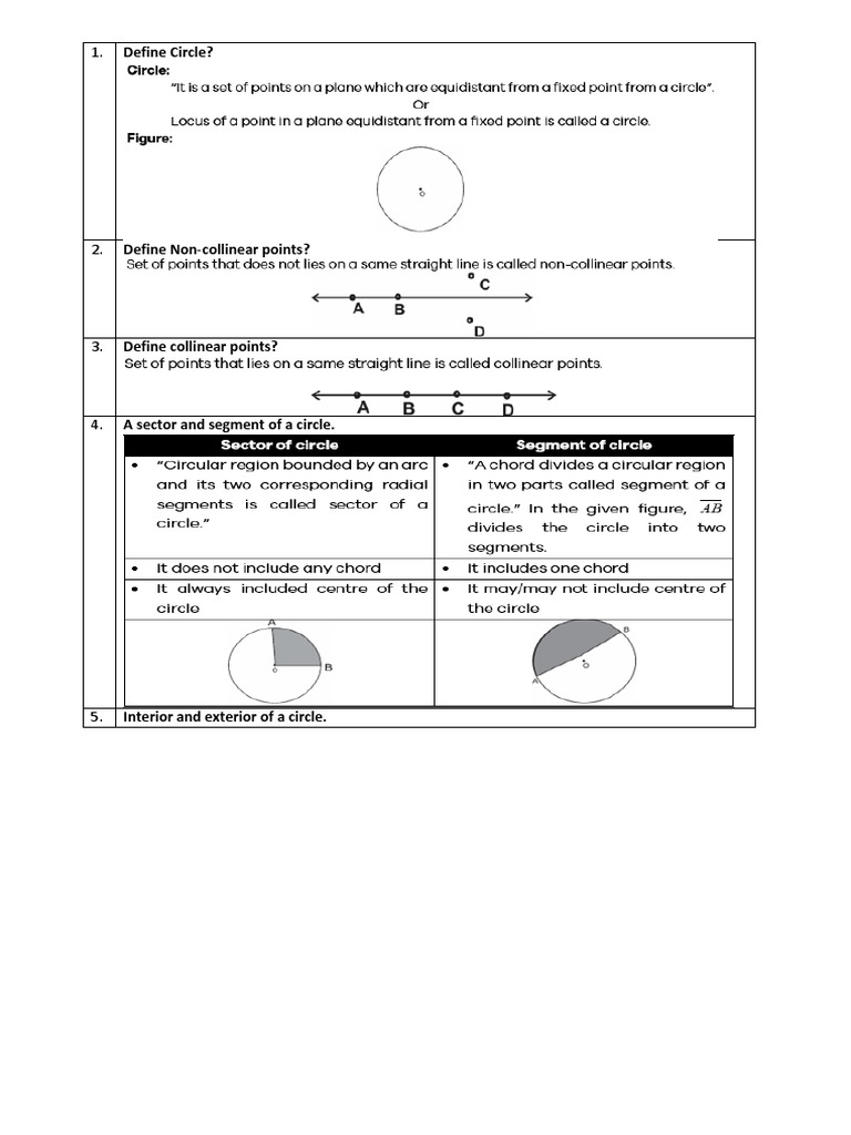 Class 10 Maths: Circle Concepts Explained | PDF | Teaching Methods ...
