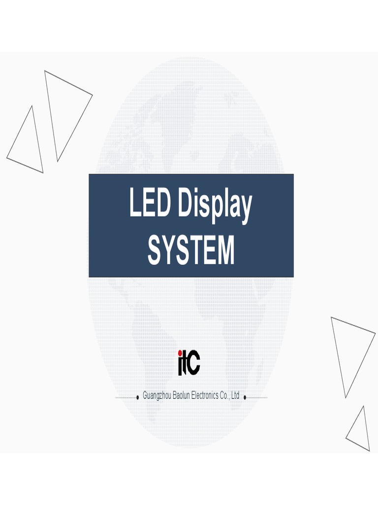 Itc LED Display Introduction | PDF | Computer Monitor | Rgb Color Model