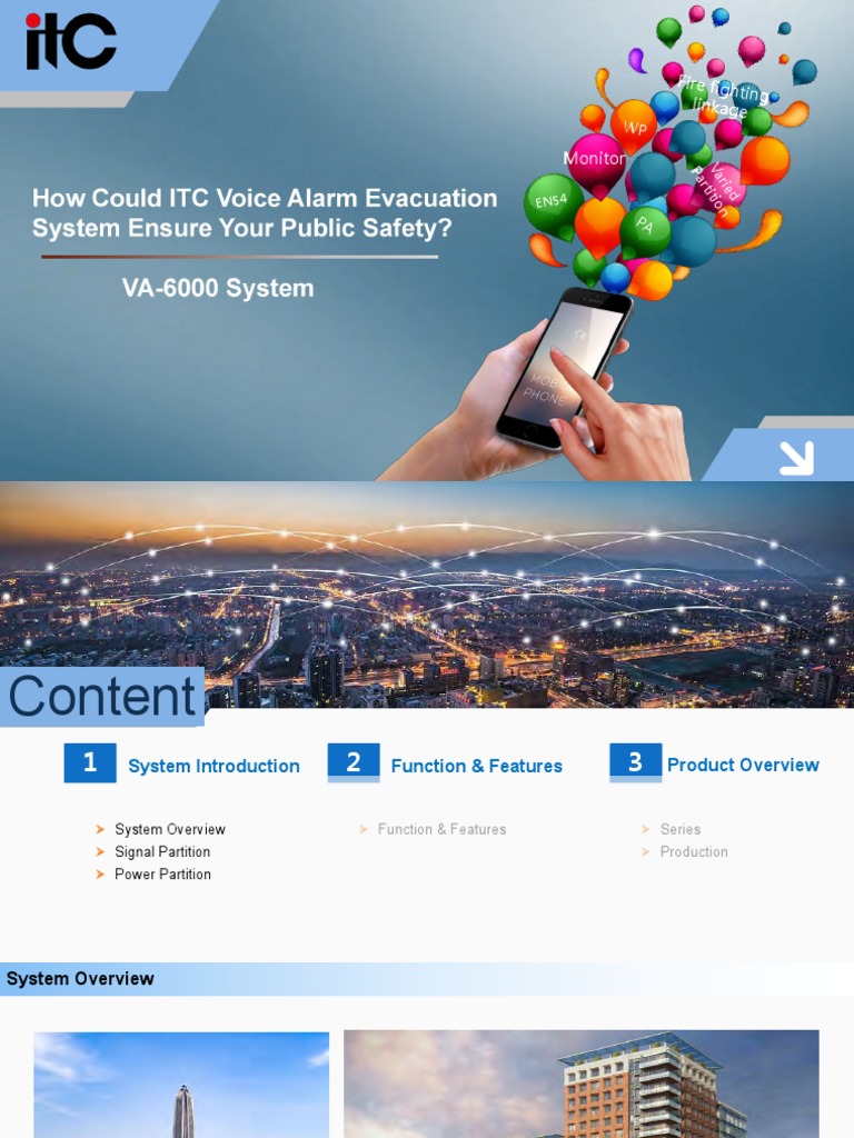 ITC-VA-6000 System Introduction | PDF | Microphone | Amplifier