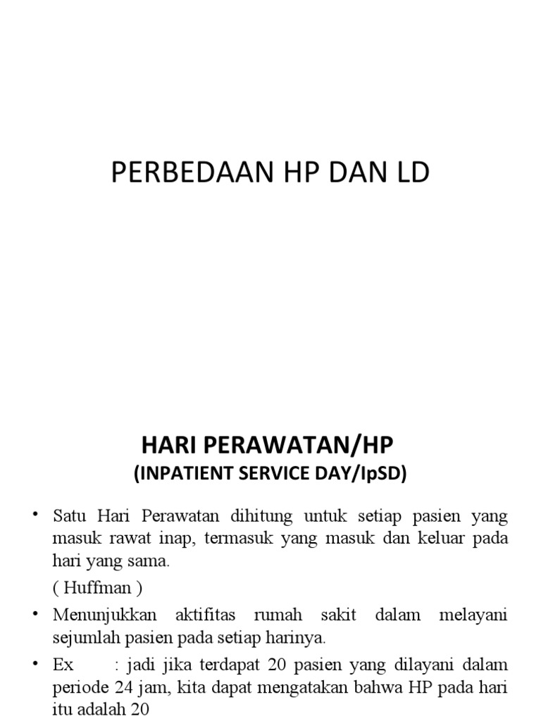 Perbedaan HP Dan LD | PDF