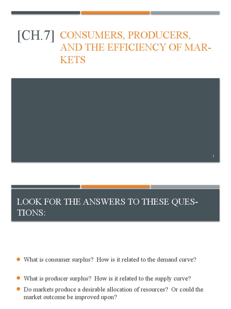 (PPT) Ch.7 - Consumers, Producers, and The Efficiency of Markets | PDF ...