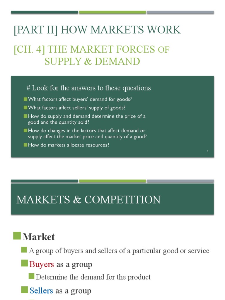 Market Forces of Supply and Demand | PDF | Supply And Demand | Supply ...