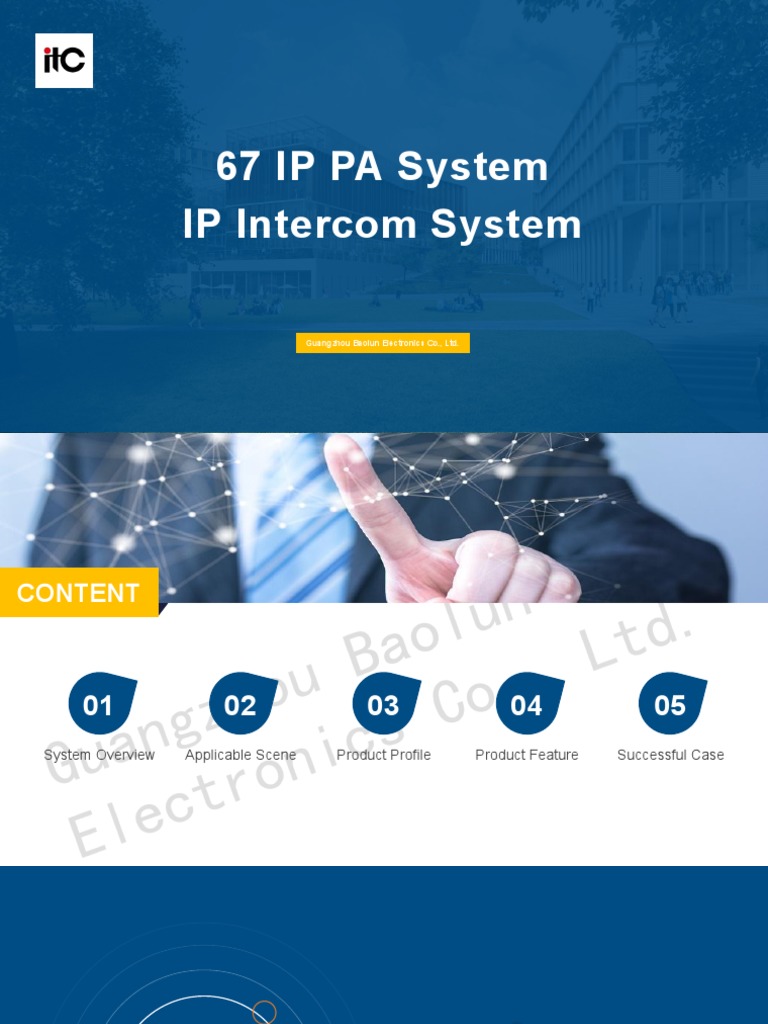 Itc 6700 IP PA System | PDF | Computer Network | Digital Audio