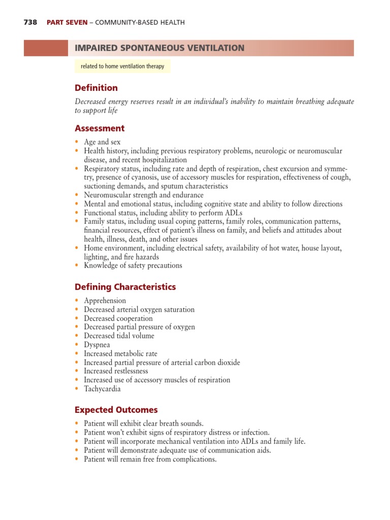 Home Ventilation Therapy: Teaching Patients and Families to Manage ...