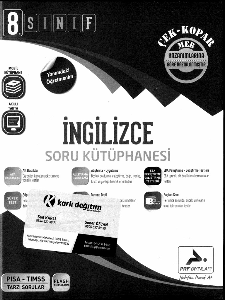 +paraf 8 Sinif İngi̇li̇zce SB 2021 | PDF