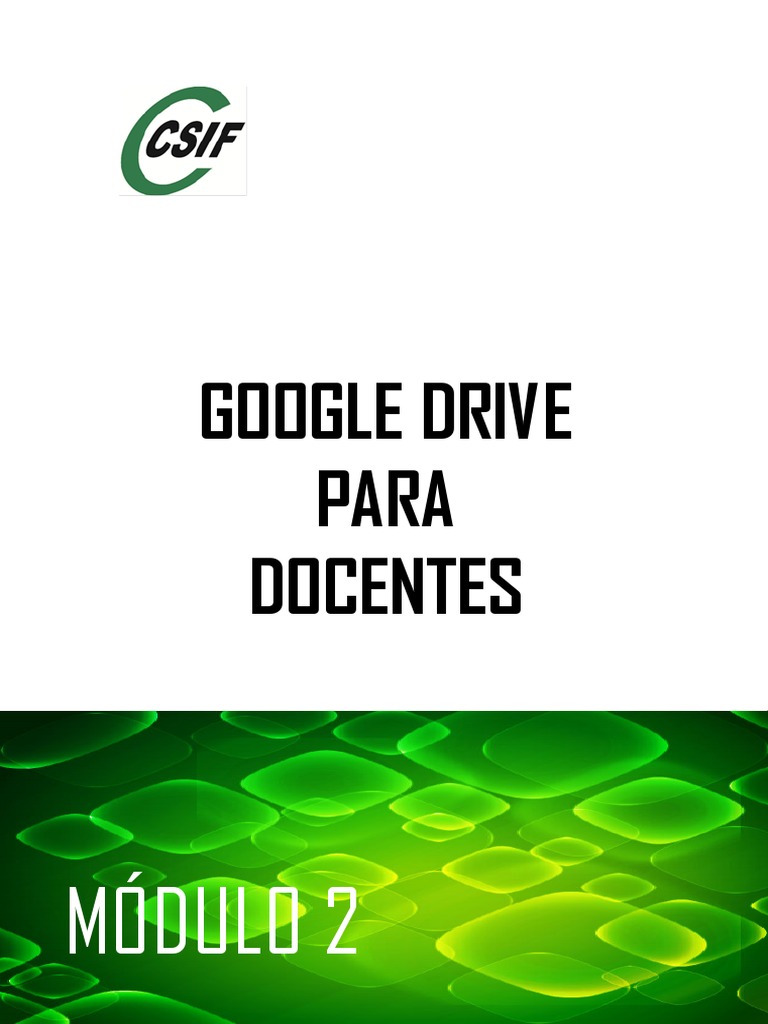 Introducción a las opciones básicas de Google Drive | PDF | Archivo de computadora | Informática