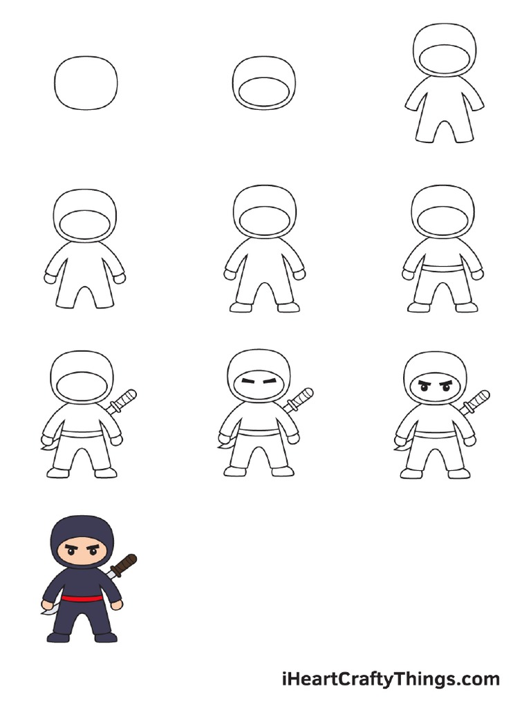 Drawing Ninja in 10 Easy Steps | PDF