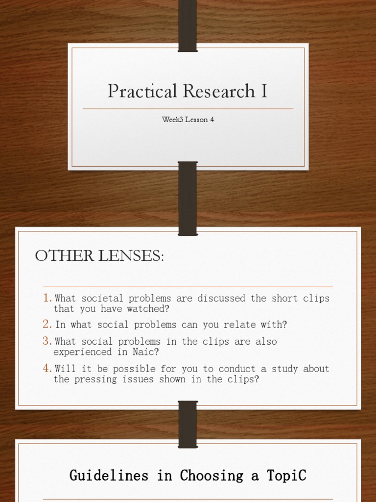 Guidelines for Choosing Research Topics | PDF | Thought | Cognition