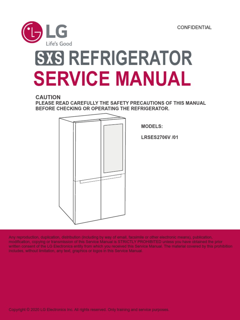 LRSES2706V | PDF | Refrigerator | Ac Power Plugs And Sockets