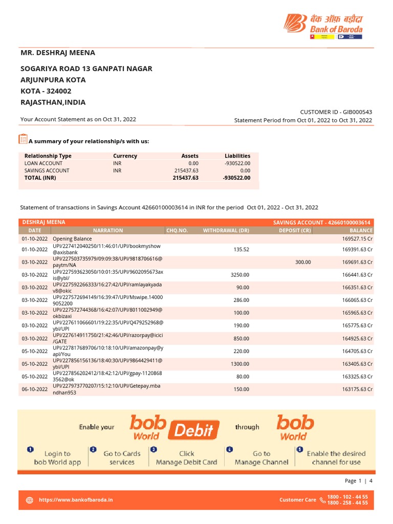 Oct Unlocked PDF | PDF | Cheque | Deposit Account