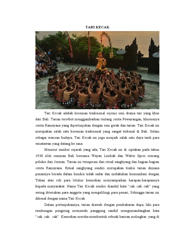 Tari Kecak | PDF
