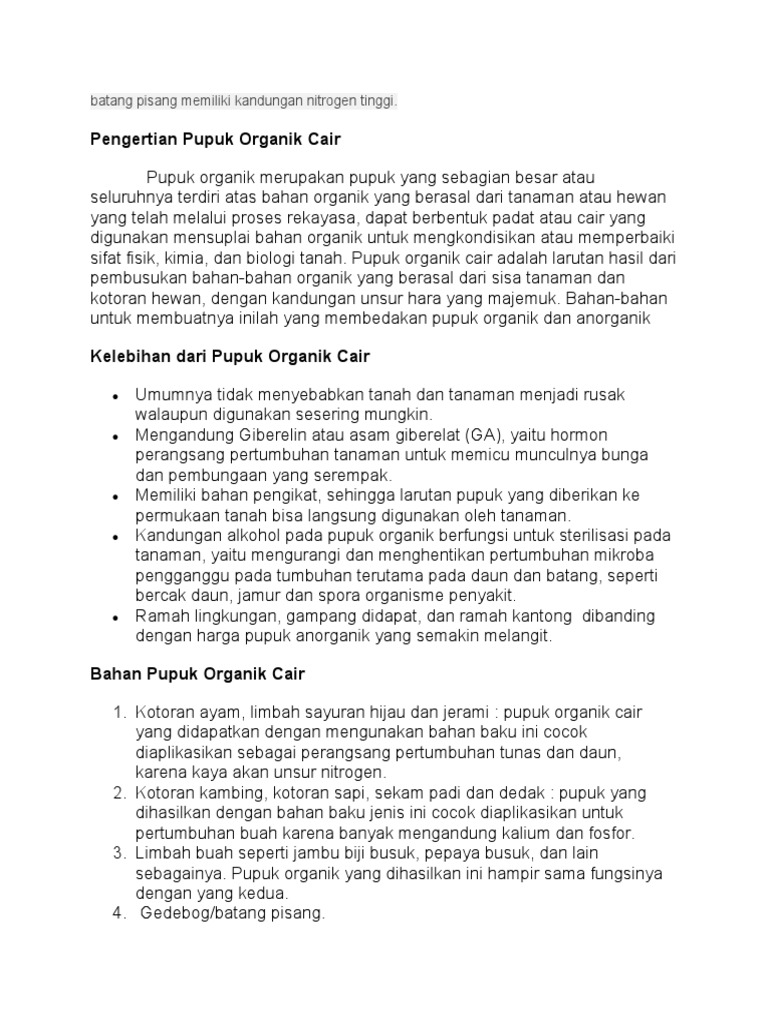Pembuatan POC | PDF