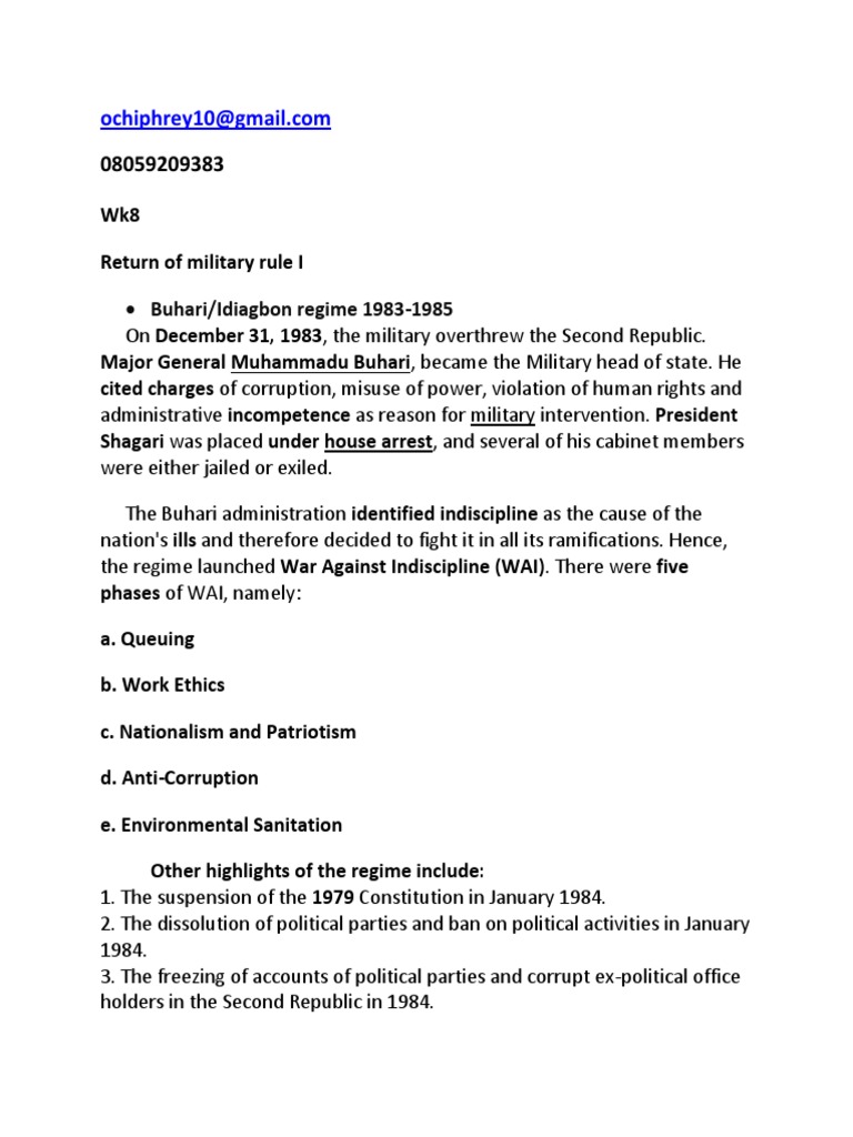 SS2 Week 8 History Online Notes PDF | PDF