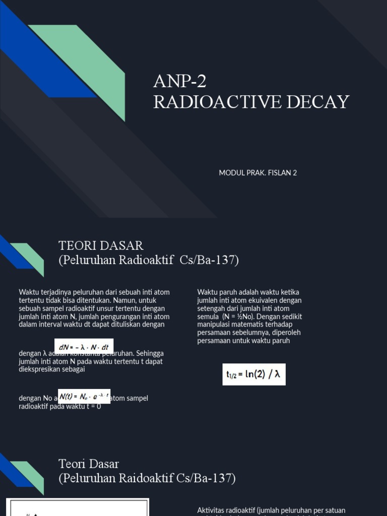 Anp-2 Radioactive Decay | PDF