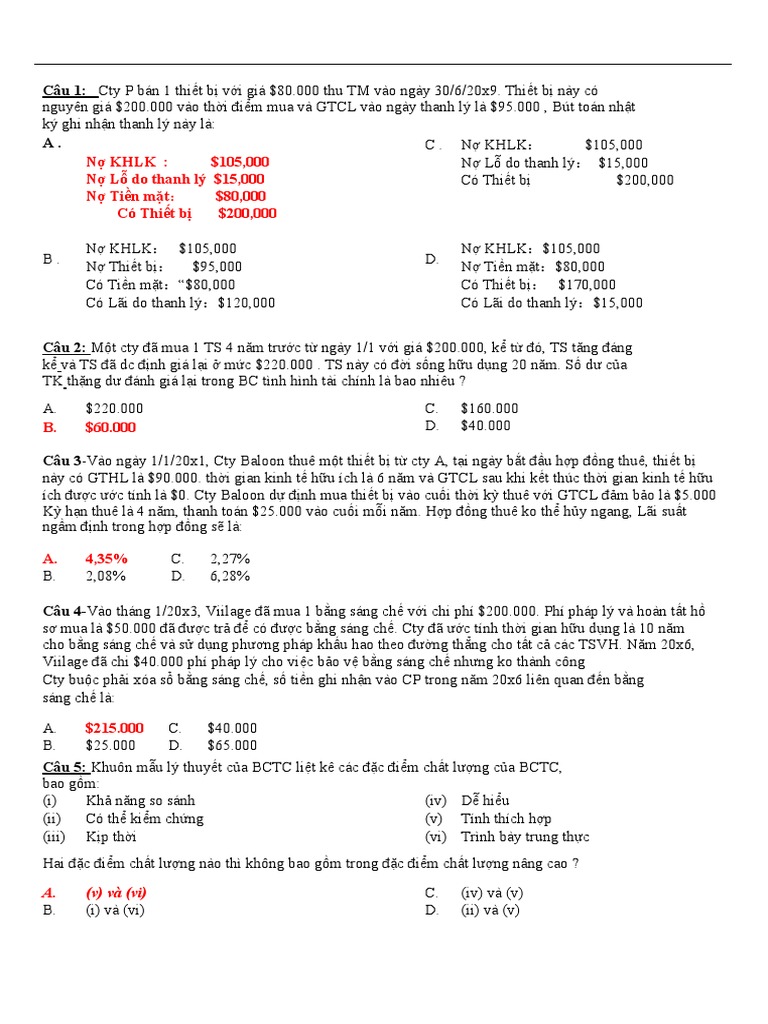 Kiem Tra Giua Ky KTQT 1 | PDF