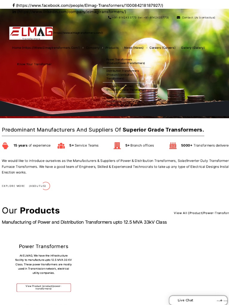 Power and Distribution Transformers - Elmag Transformers | PDF ...