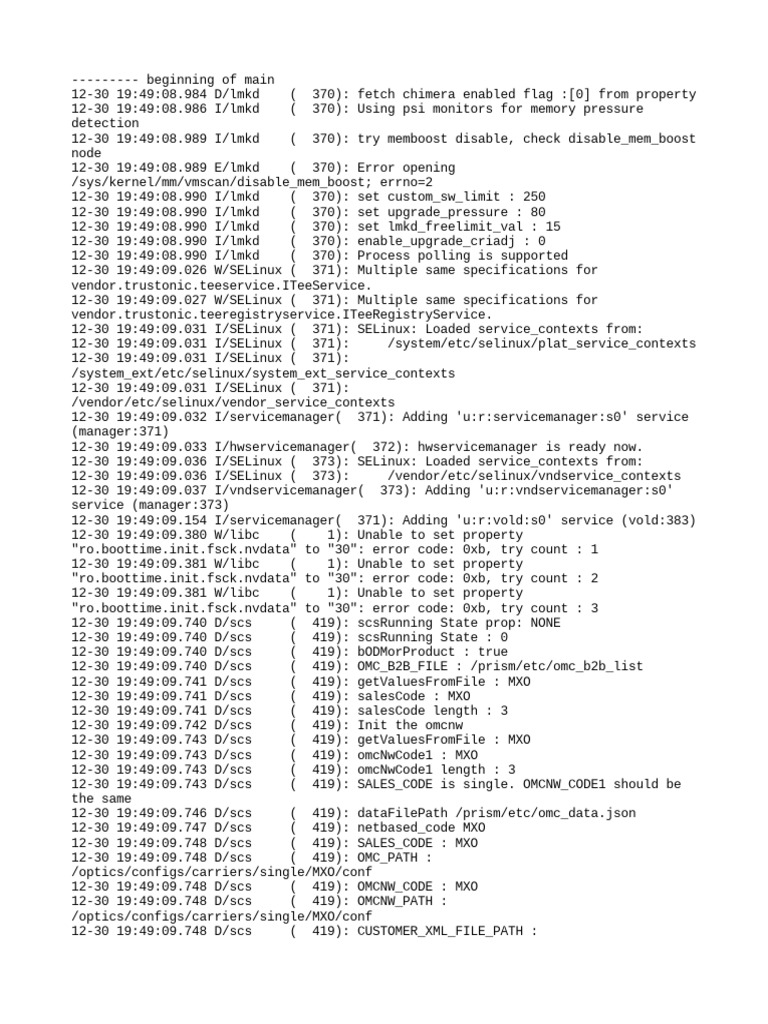 Logcat CSC Update Log | PDF | Utility Software | Data Management
