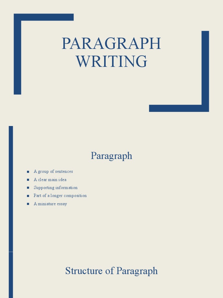 Paragraph Writing Modified | PDF | Paragraph | Books