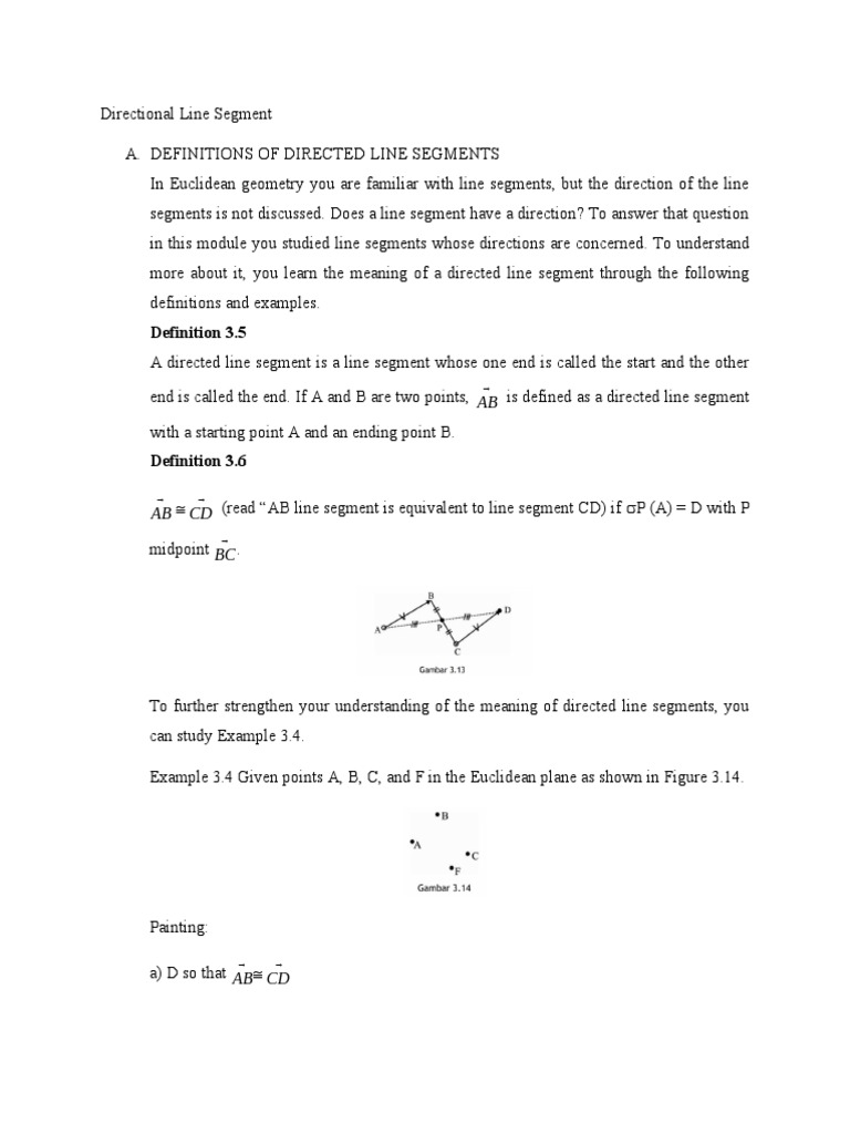 Directional Line Segment | PDF