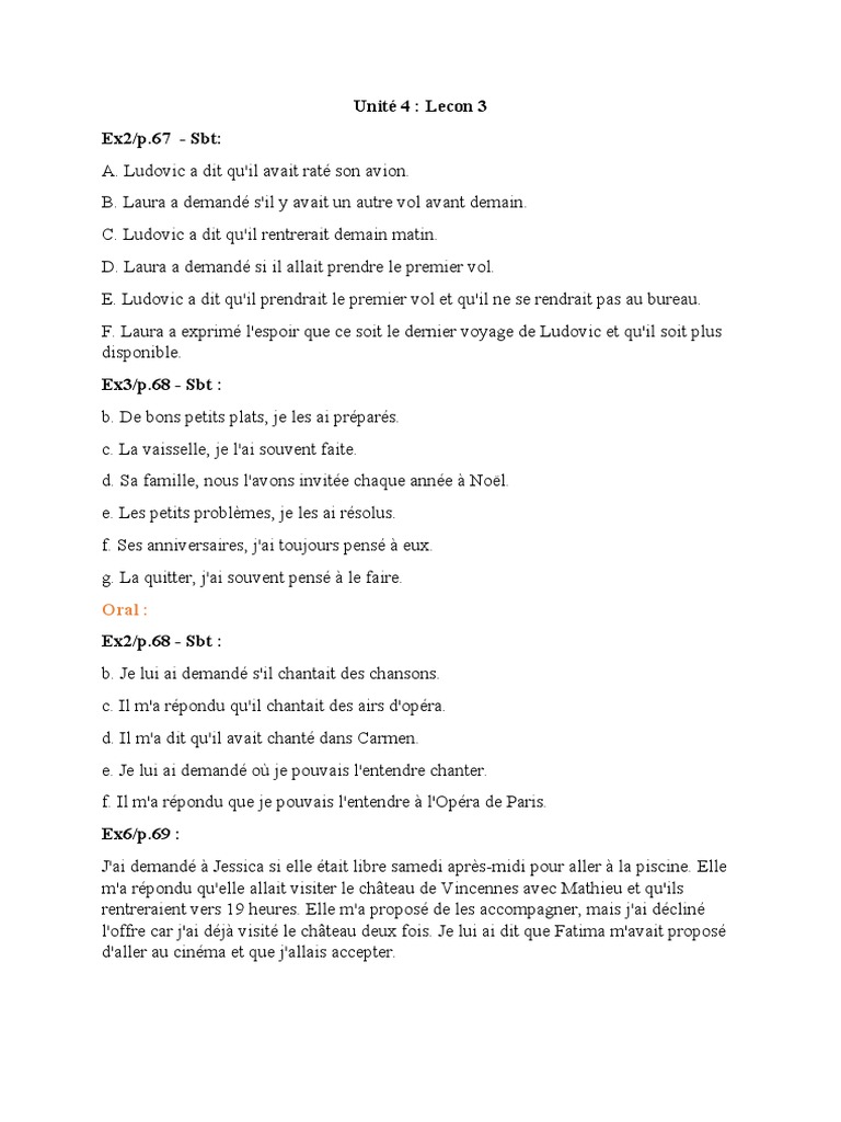 Unité 4 - Lecon 2 | PDF | Art | Poésie