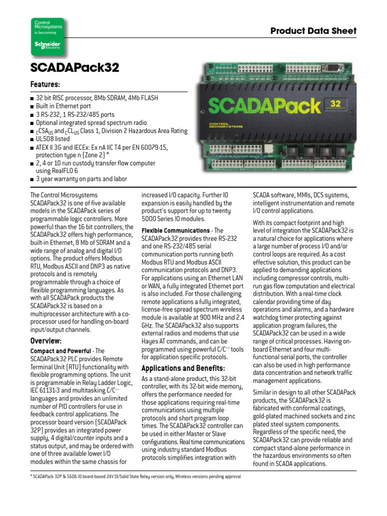 32 DataSheet | PDF | Programmable Logic Controller | Communications Protocols