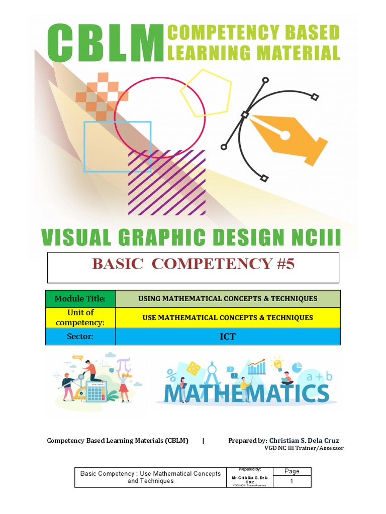 BASIC CBLM5 Use Mathematical Concepts And Techniques PDF Division