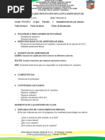 Plan de Clases: Números Ordinales 1° | PDF | Cognición | Aprendizaje