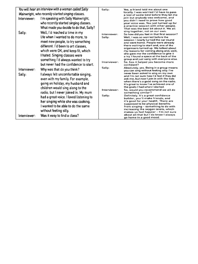 LISTENING TEST 1 PART 4 Script | PDF