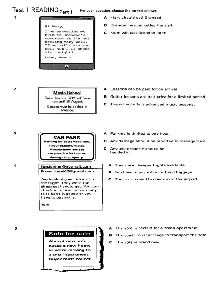 Test 1 Part 1 Part 2 | PDF