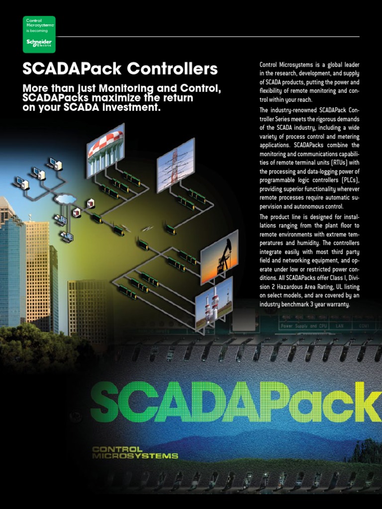 SCADAPack Product Line Comparison Brochure | PDF | Scada | Programmable Logic Controller