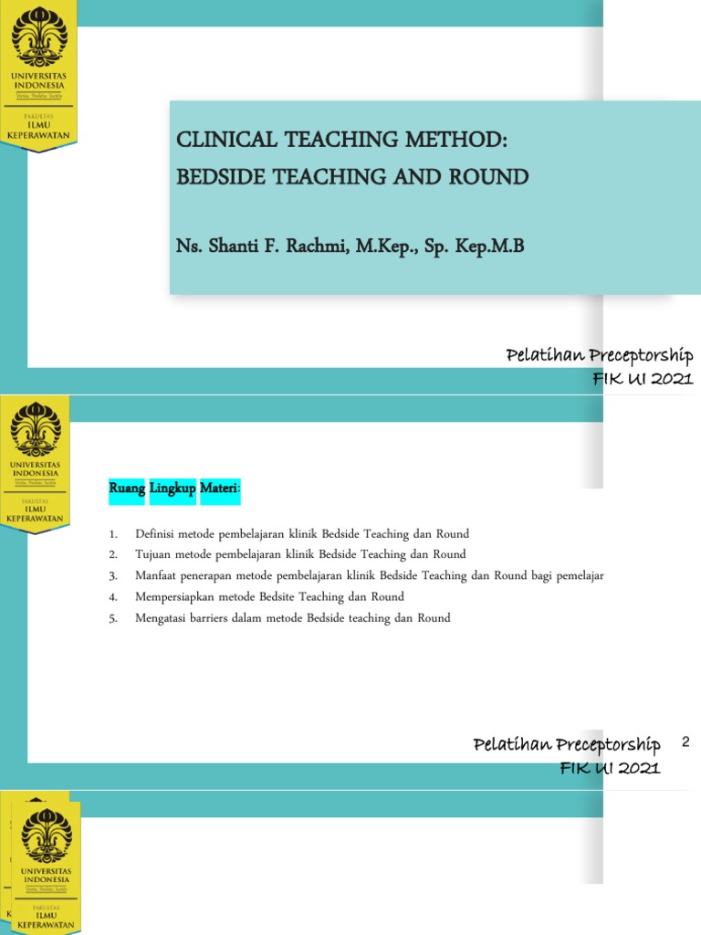 Clinical Teaching Method-Bedside Teaching and Round - SF | PDF