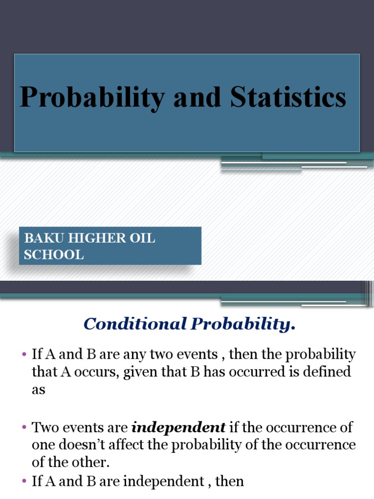 2 - BBA - Probability and Statistics - Week-1 | PDF | Probability ...