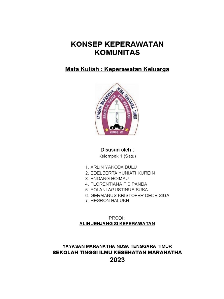 Konsep Keperawatan Komunitas | PDF | Pengembangan Diri