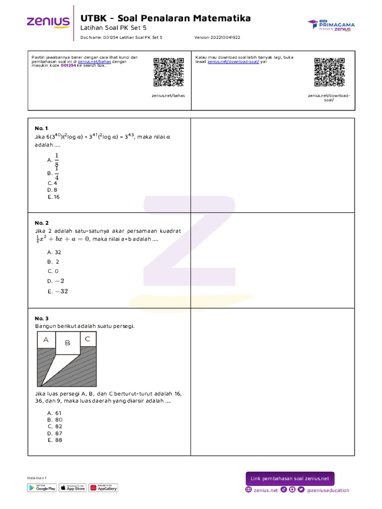 Latihan Soal PK Set 5 PDF | PDF