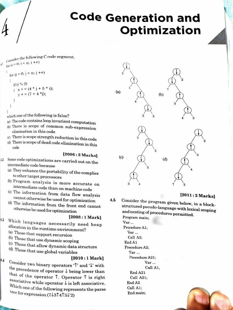 Code Optimization Questions For Discussion | PDF | C (Programming Language) | Computer Architecture