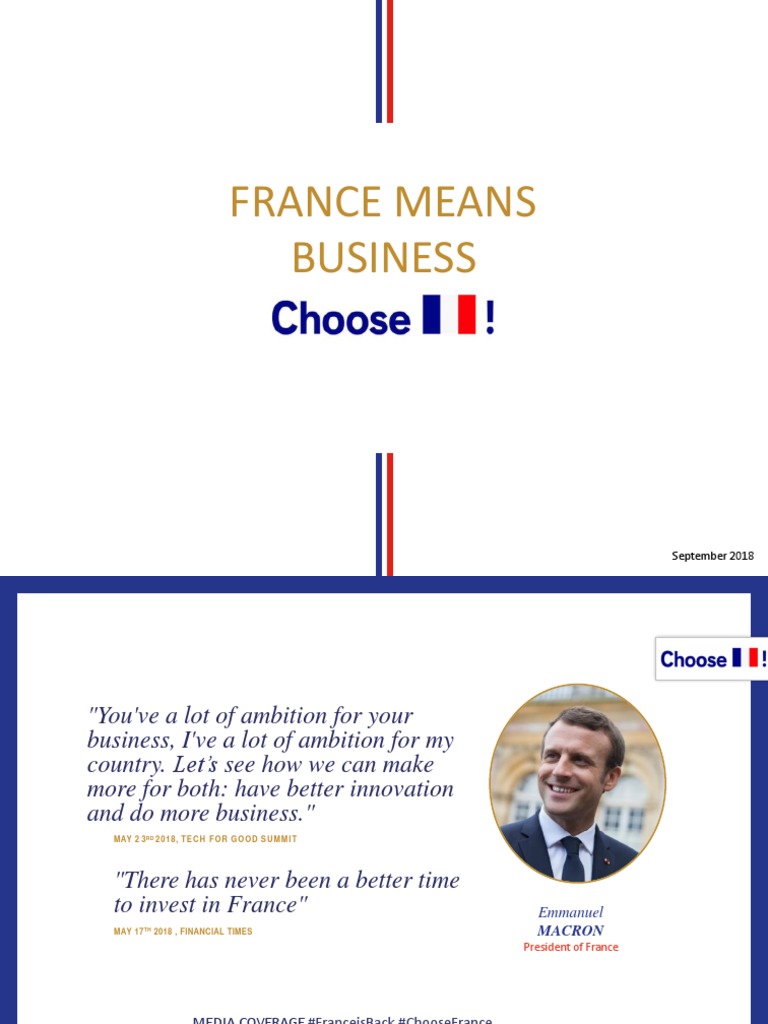 France: A Top Destination for Business Investments | PDF | Taxes ...