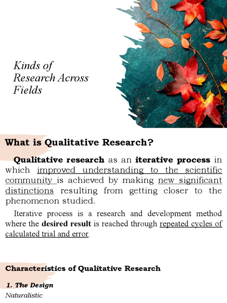 Types of Qualitative Research Methods Across Disciplines | PDF | Qualitative Research | Ethnography