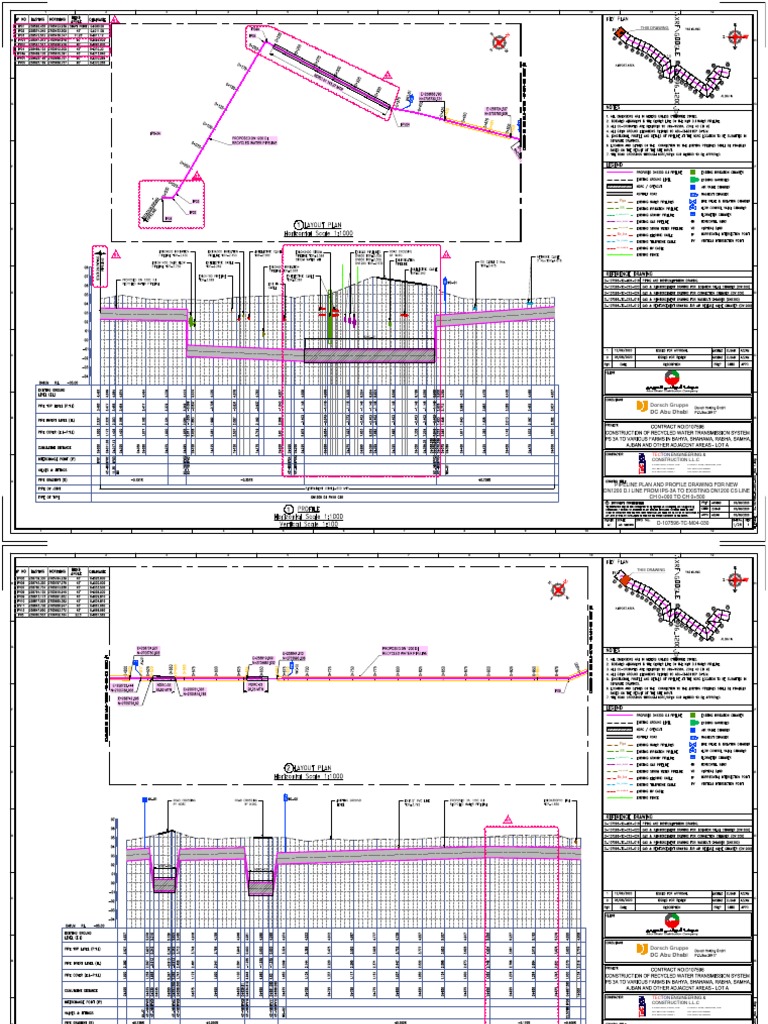 Pipeline and Profile Drawing D-107596 | PDF | Pipeline Transport | Home Appliance