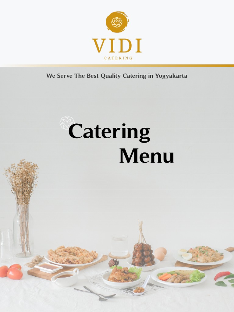 Vidi Catering Menu 2023 | PDF