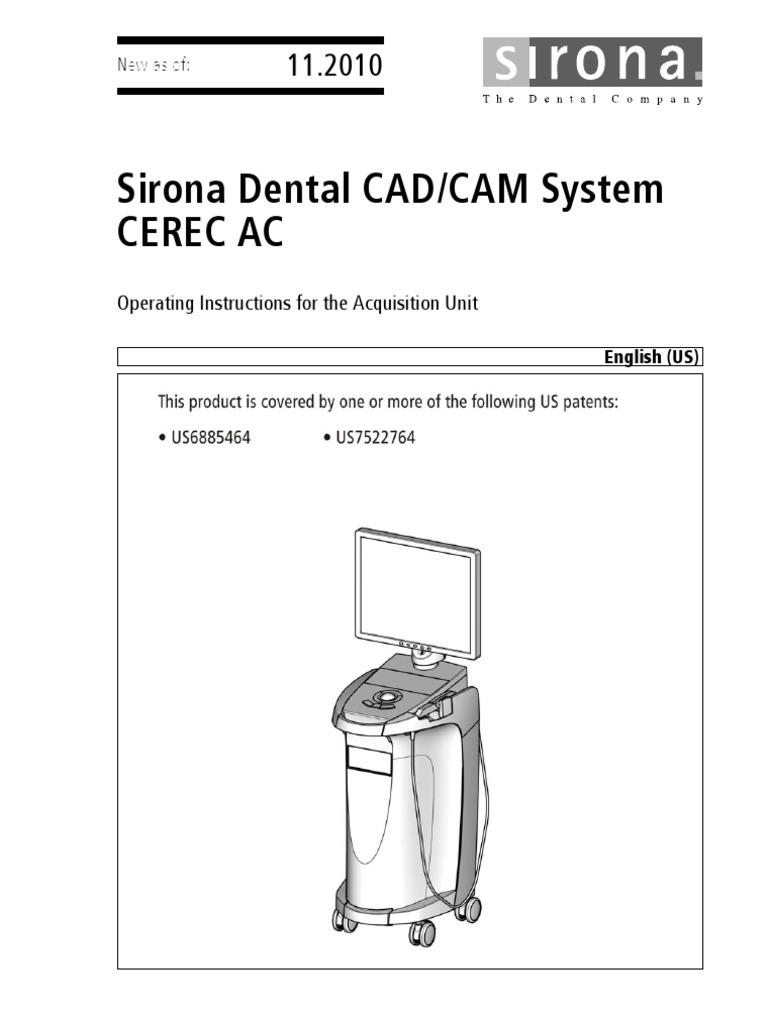 CEREC AC - Operating - Instructions EN | PDF | Electrostatic Discharge | Electrostatics