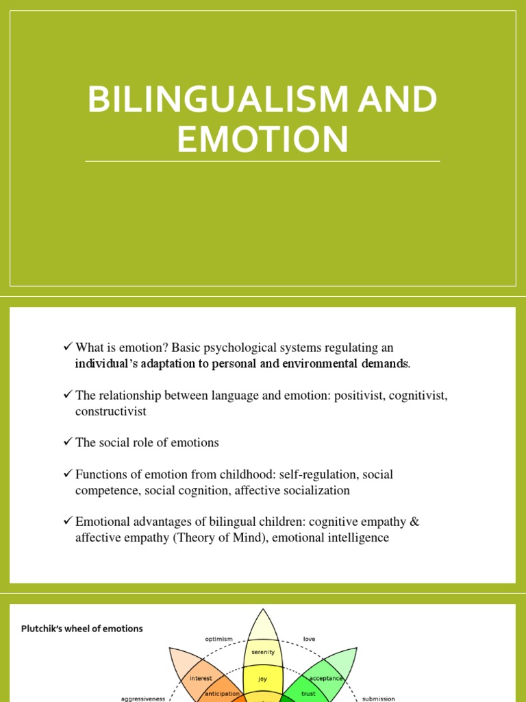 Bilingualism and Emotion | PDF | Emotions | Second Language Acquisition
