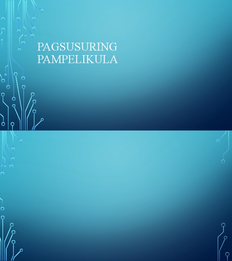 Pagsusuring Pampelikula | PDF
