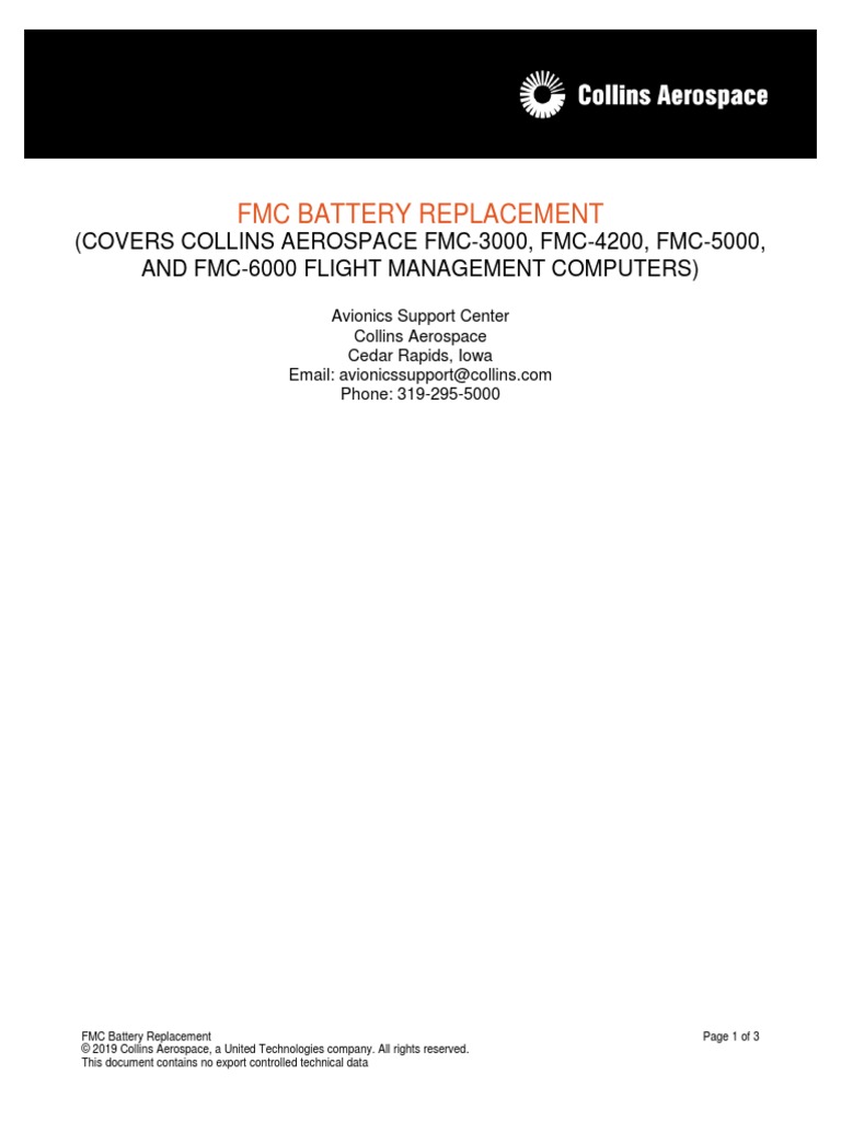 FMC Battery Replacement | PDF | Databases | Computing