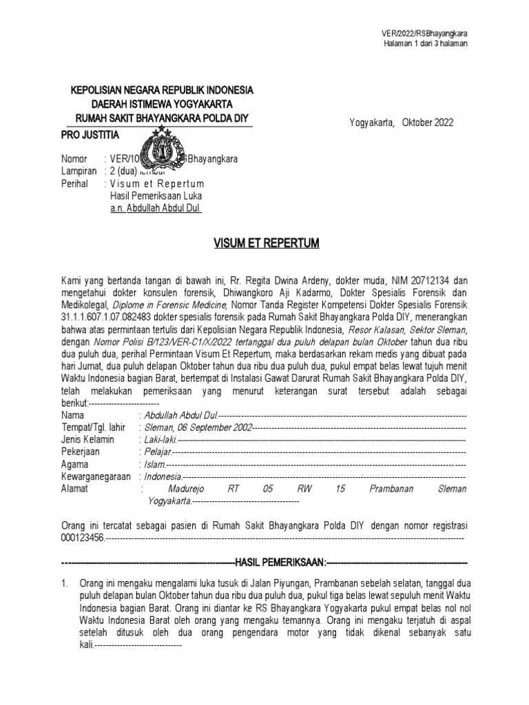 Osler Ver Forensik | PDF