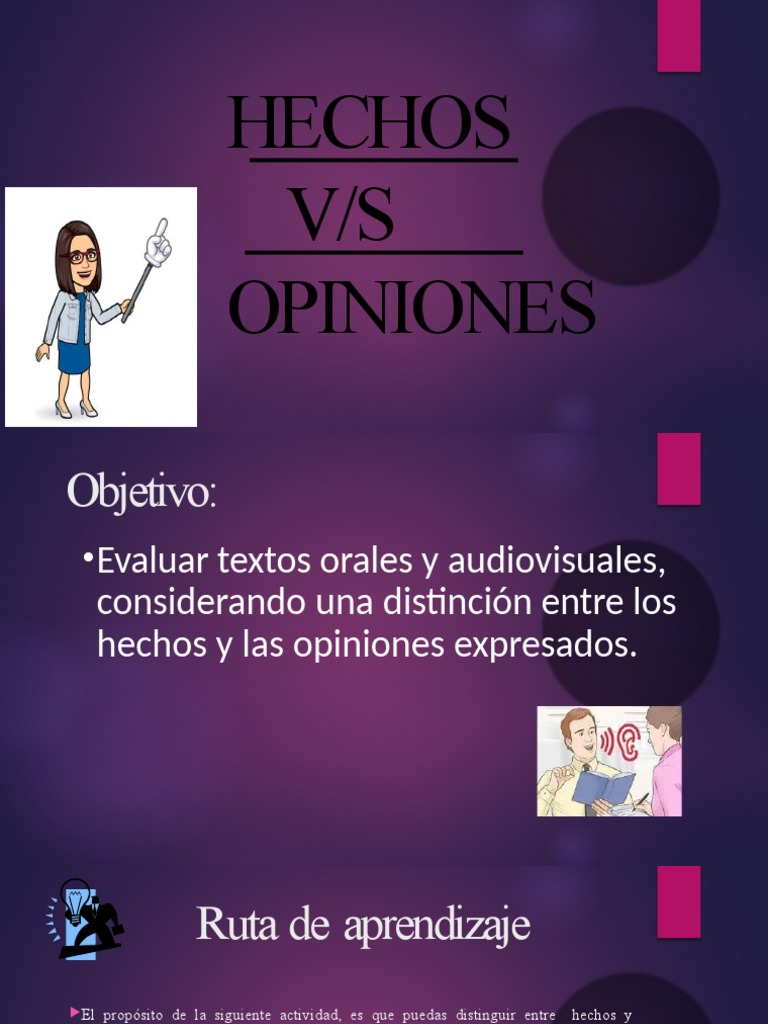 Hecho y Opinion PDF | PDF