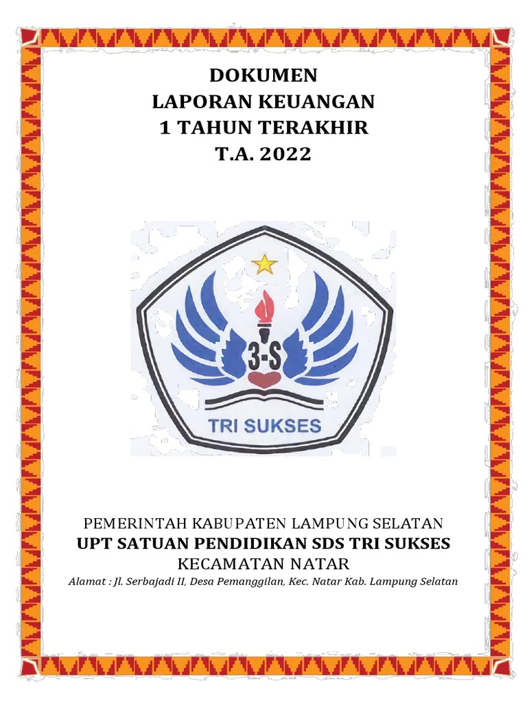 Cover Laporan Keuangan 1 Tahun 2022 | PDF