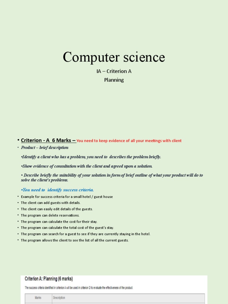 Student Guide: Computer Science IA | PDF | Career & Growth | Art